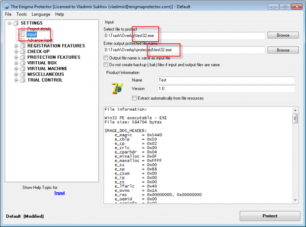 Protecting Overlay and Self-test Applications